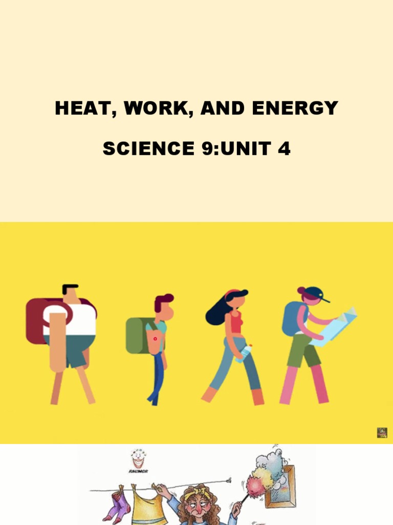 Grade9 Unit 4 Heat Work and Energy | PDF