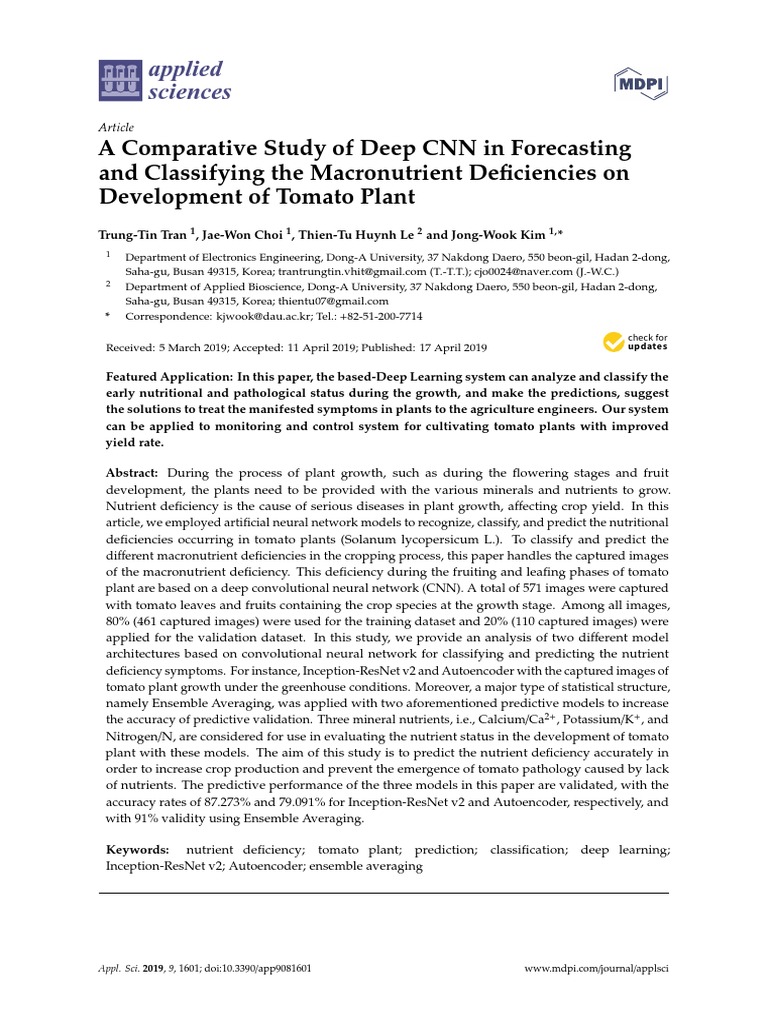 A Comparative Study of Deep CNN in Forecasting and Classifying The ...