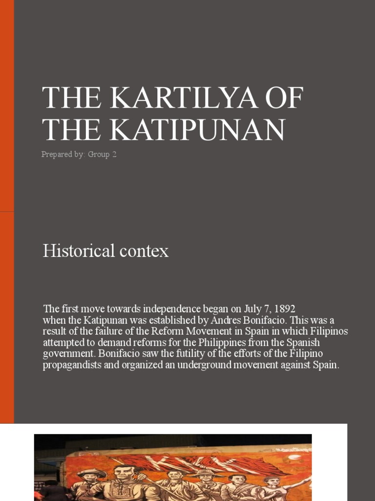 The Kartilya of The Katipunan - Group 2 | PDF | Philippines