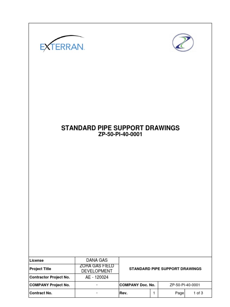 Attachment 53 - Standard Pipe Support Drawings For Reference | PDF ...
