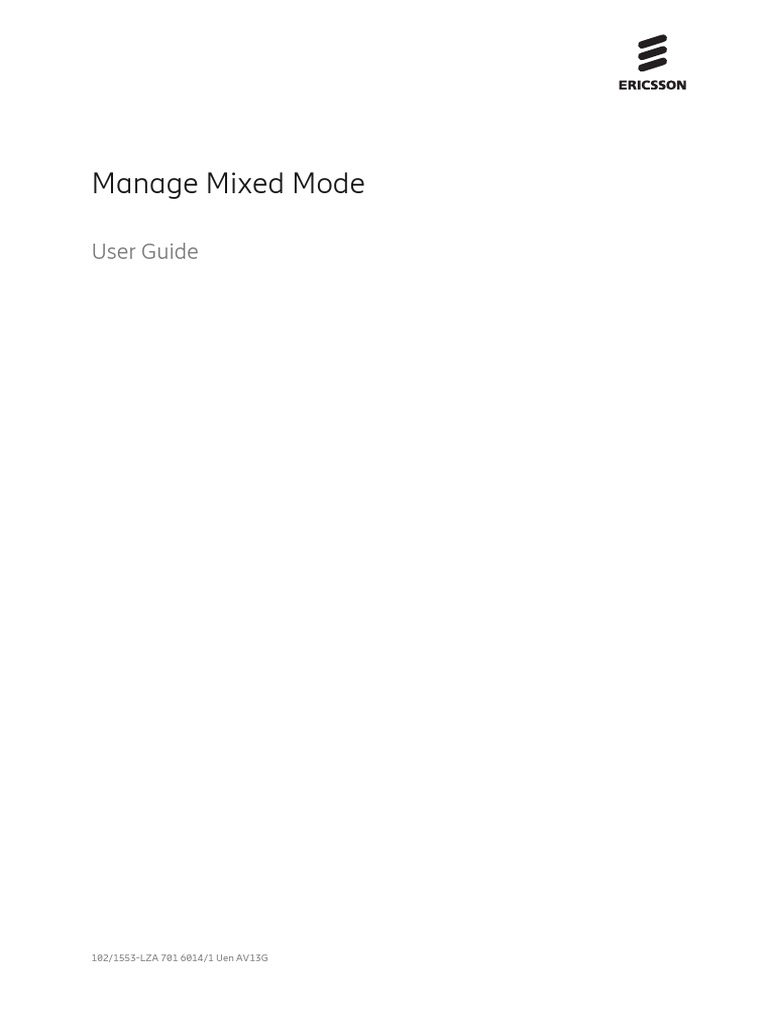 Manage Mixed Mode | PDF | Lte (Telecommunication) | Gsm