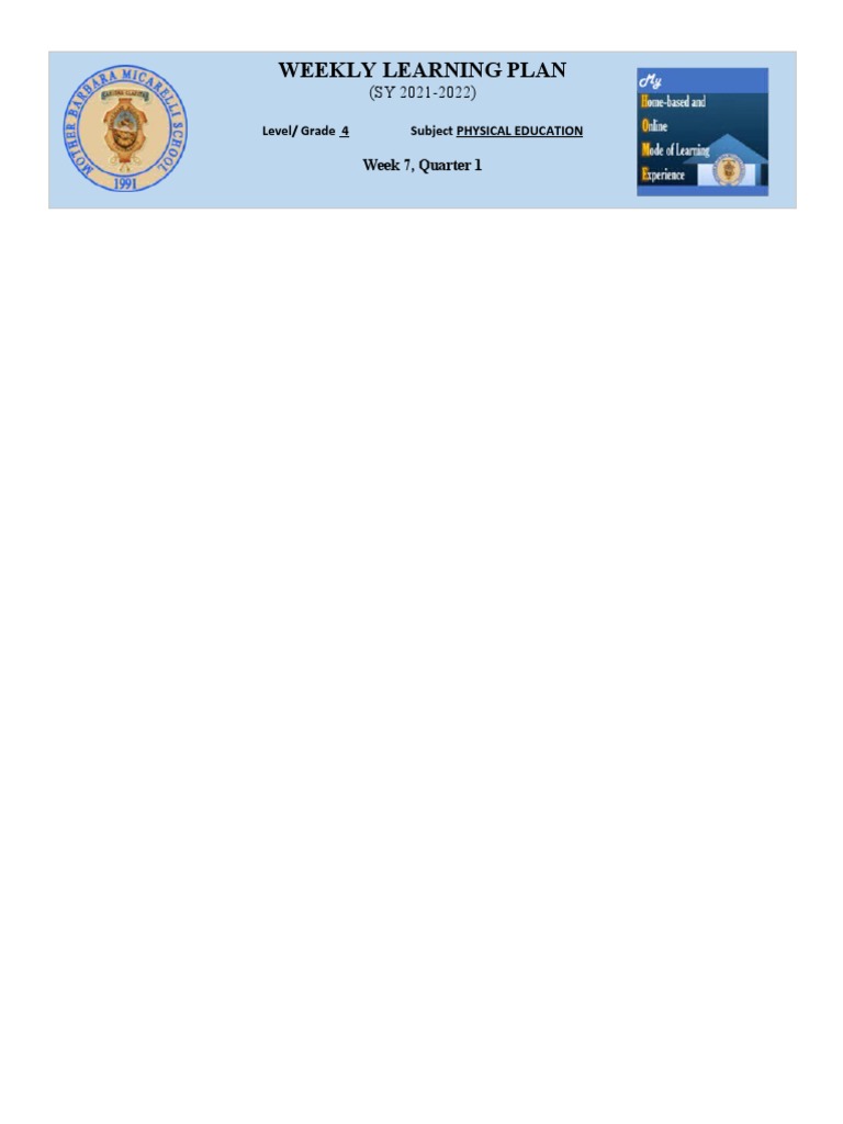 q1 Week 7 LP Pe 4 | PDF | Learning | Educational Technology