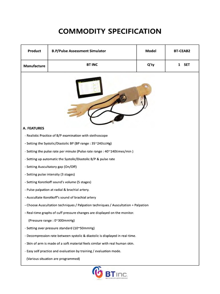 BT CEAB2 Specification (ENG) | PDF