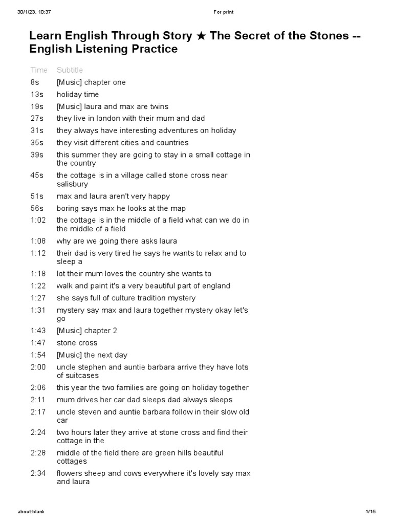 The Secret of The Stones | PDF | Laughter