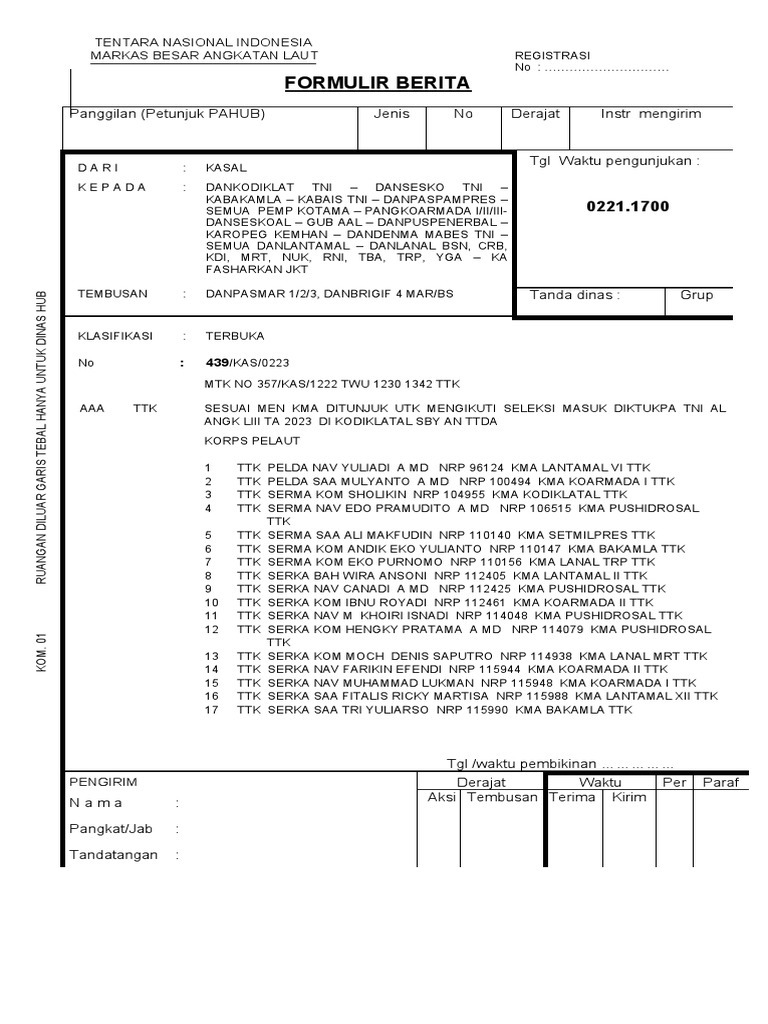 TGM Tunjuk Dik Tukpa 53 Ta 2023 | PDF