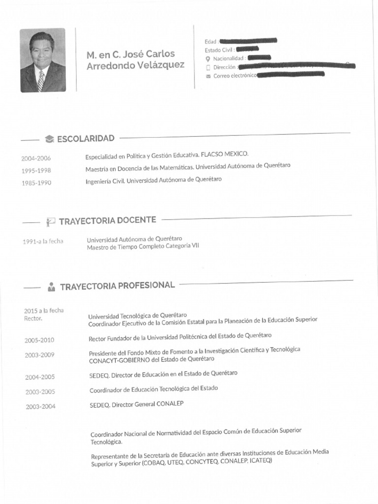 CV Carlos Arredondo Velazquez | PDF