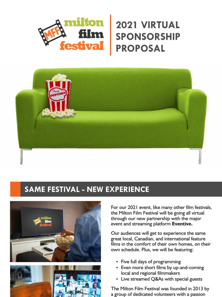 Simple Film Sponsorship Proposal | PDF | Mass Media