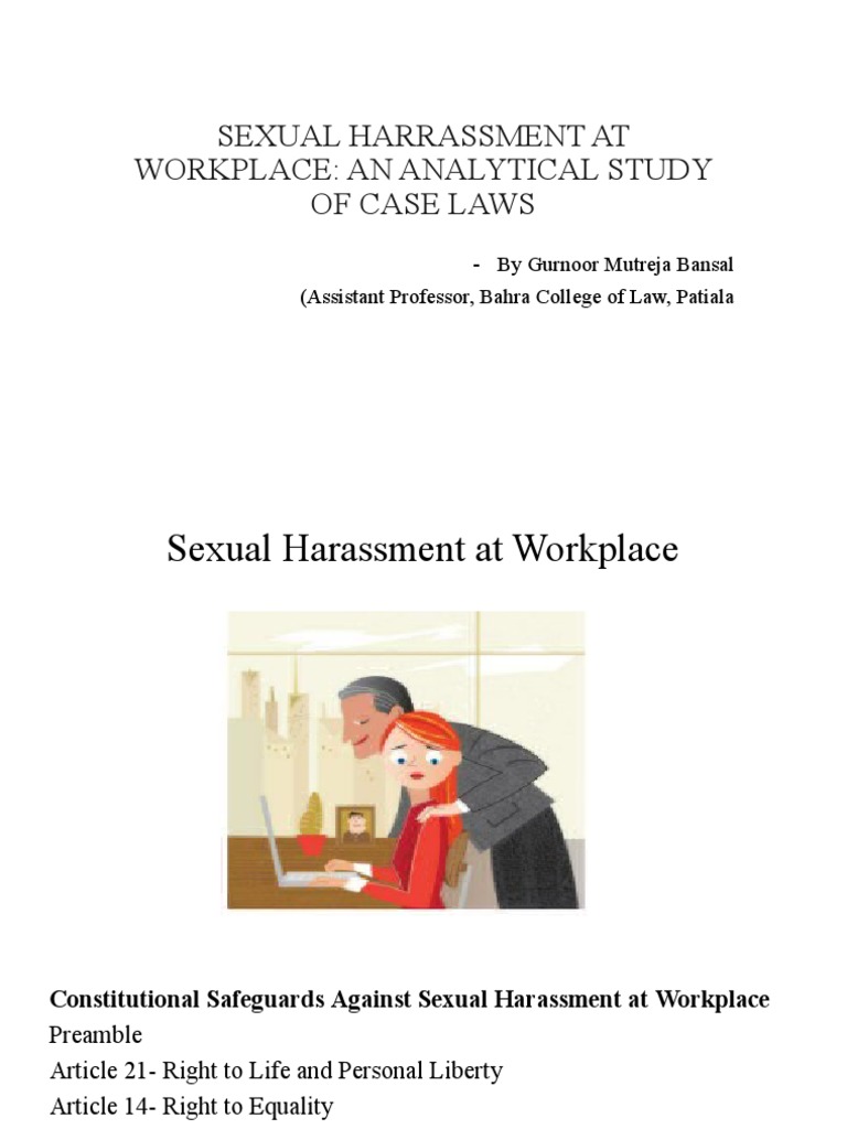 Sexual Harrassment at Workplace | PDF | Sexual Harassment | Harassment