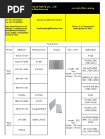 GUD Filters Catalogue Overview | PDF | Toyota | Wheeled Vehicles