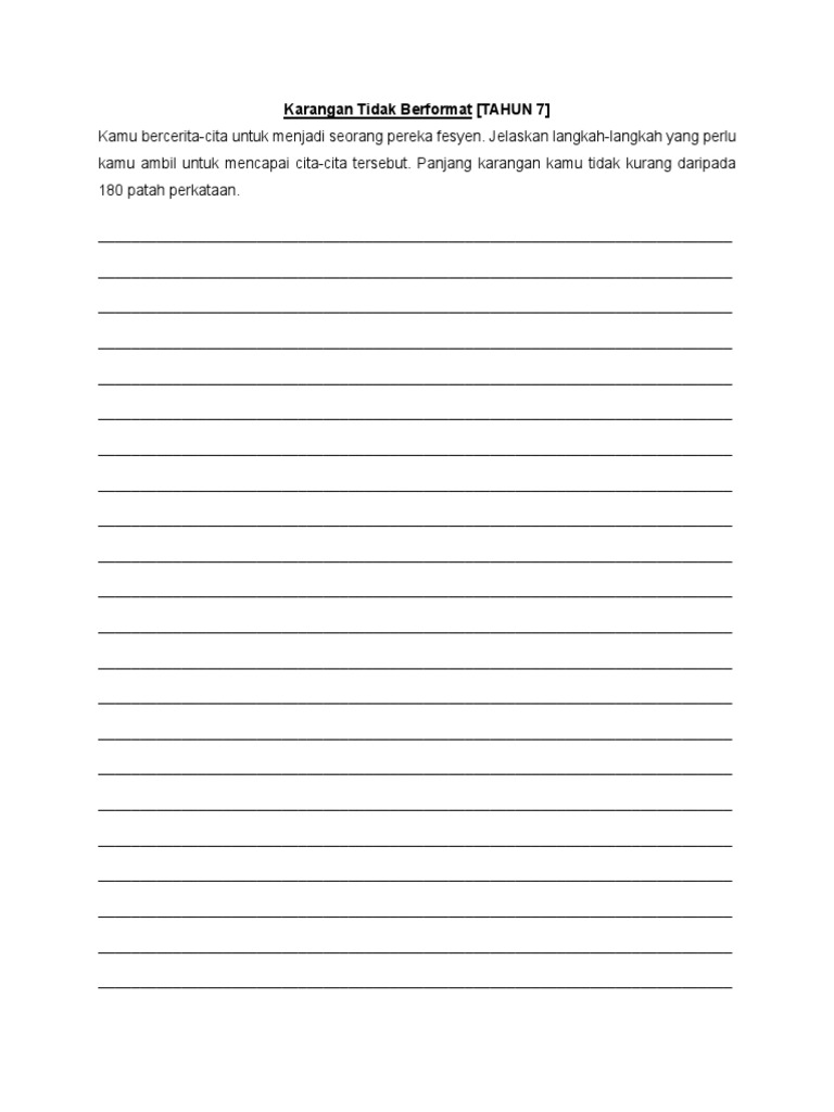 Karangan Jenis Fakta Langkah Langkah Untuk Mencapai Cita Cita Pdf