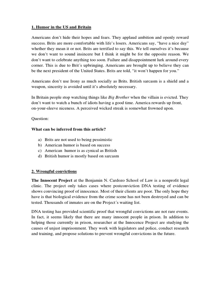 Reading Comprehension Test 4 | PDF | Surrogacy | Prison