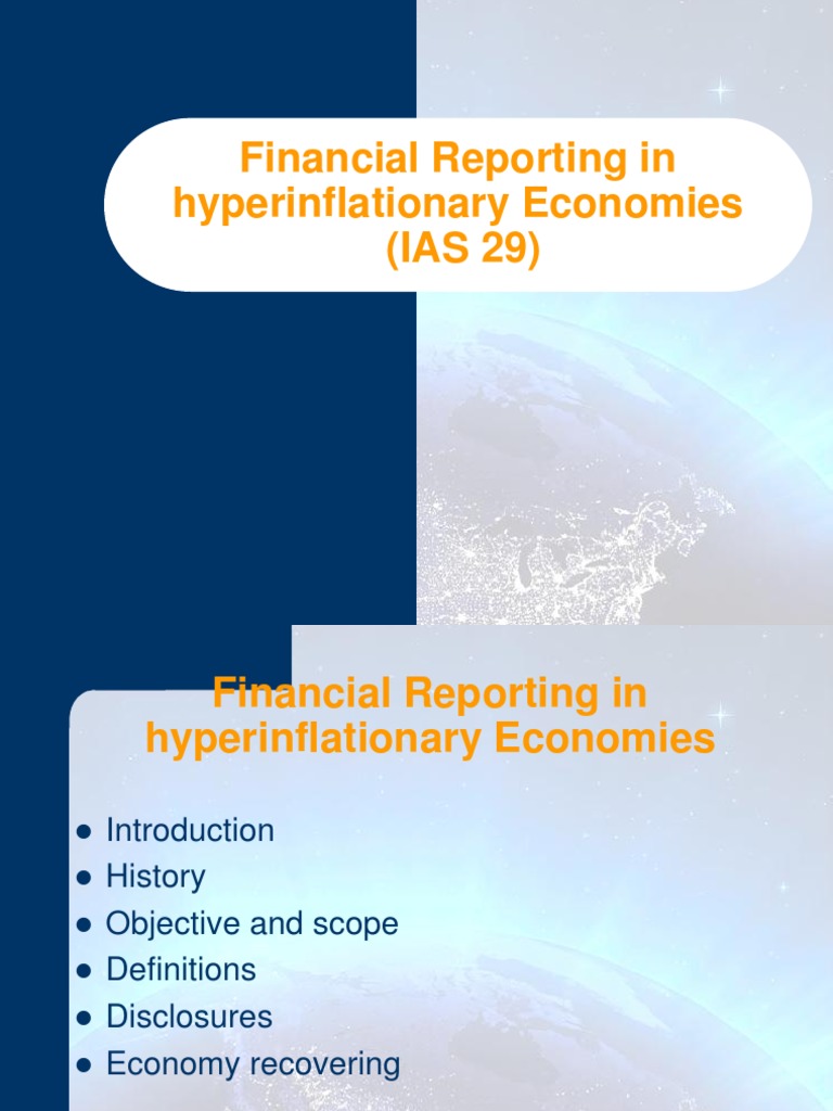 Ias 29 Financial Reporting in A Hyperinflationary Economies | PDF ...