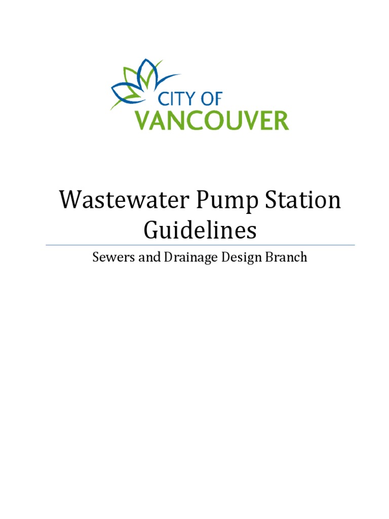 Wastewater Pump Station Guidelines | PDF | Valve | Pipe (Fluid Conveyance)