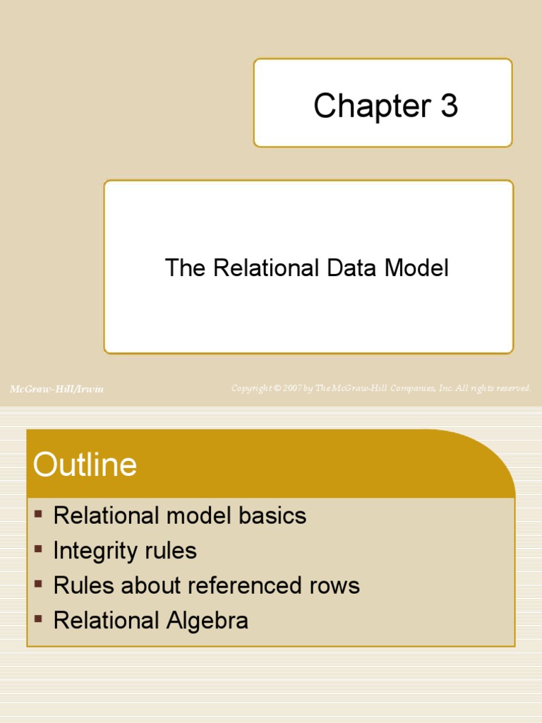 Chapter03 Relational Model Edited#1 | PDF | Relational Model | Relational Database