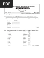 Grade 3 English Exam Papers PDF | PDF | Classroom
