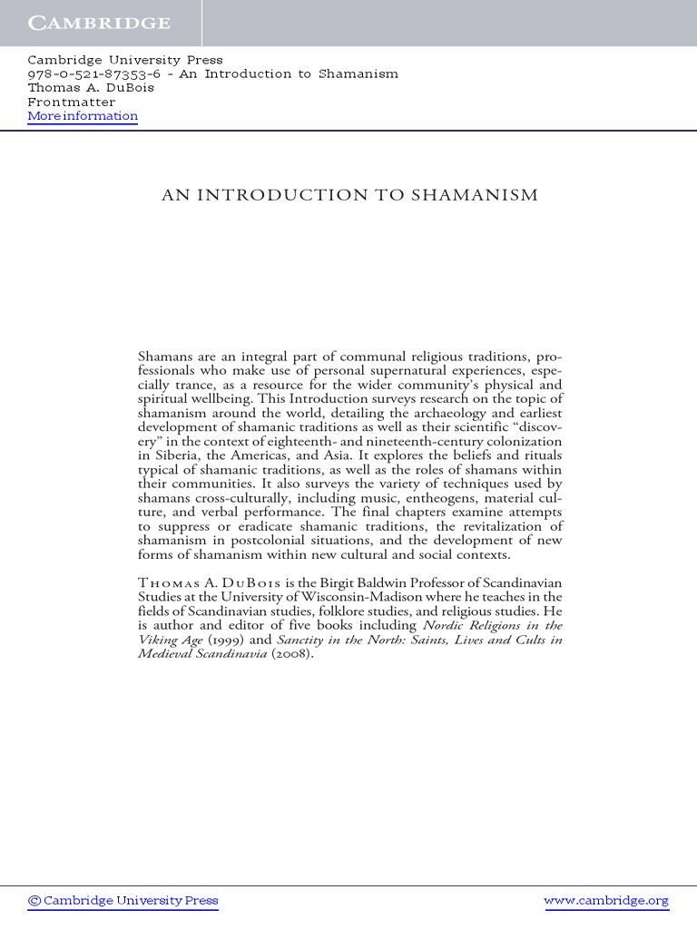An Introduction To Shamanism | PDF | Shamanism | Traditions