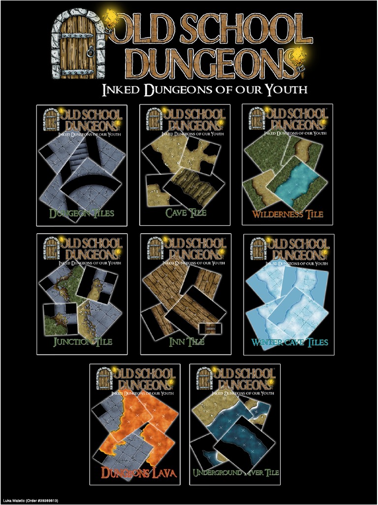 Old School Dungeons 757 Tiles | PDF