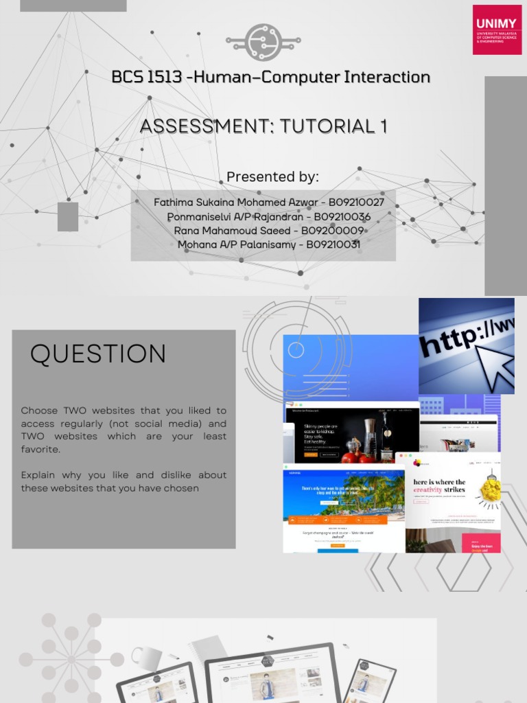 Tutorial 1 - Sukaina, Mohana, Ponmani, Rana | PDF | Linked In | Usability