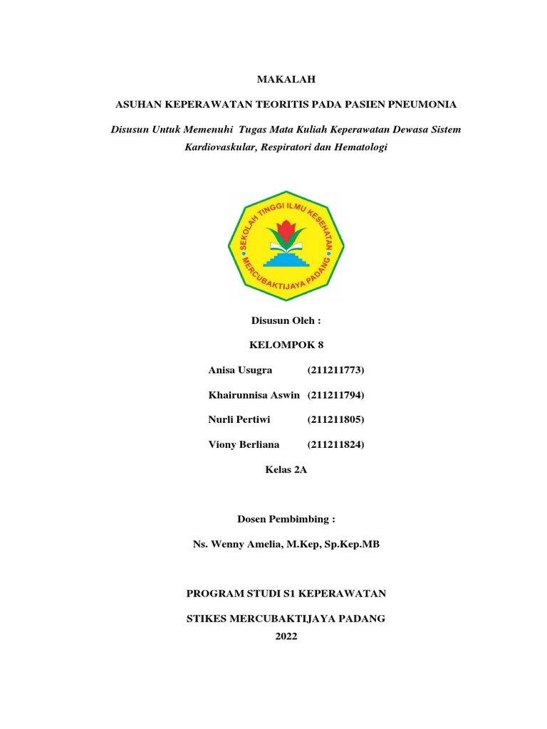 Asuhan Keperawatan Teoritis Pada Pasien Dengan Pneumonia (Revisi) | PDF