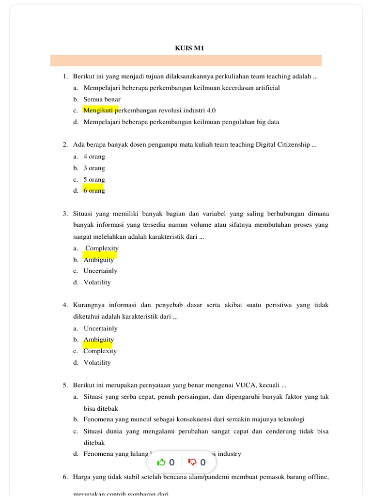 Kuis Team Teaching m1 m14 Compress | PDF