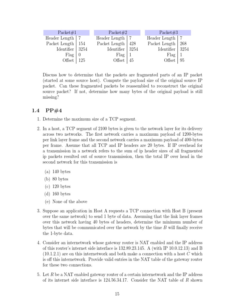 CN Final Ques | PDF | Transmission Control Protocol | Internet Protocols