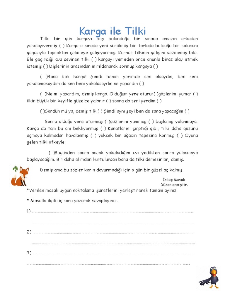 Hafta Sonu Turkce Odevi | PDF