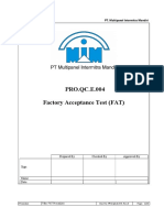 Factory Acceptance Test | PDF