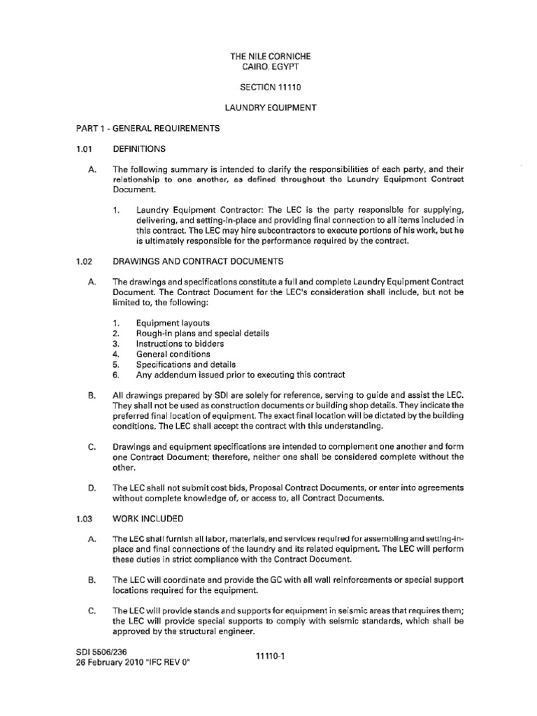 Laundry Service Equipment | PDF