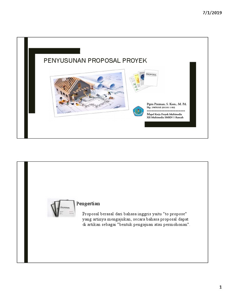 Penyusunan Proposal Proyek | PDF