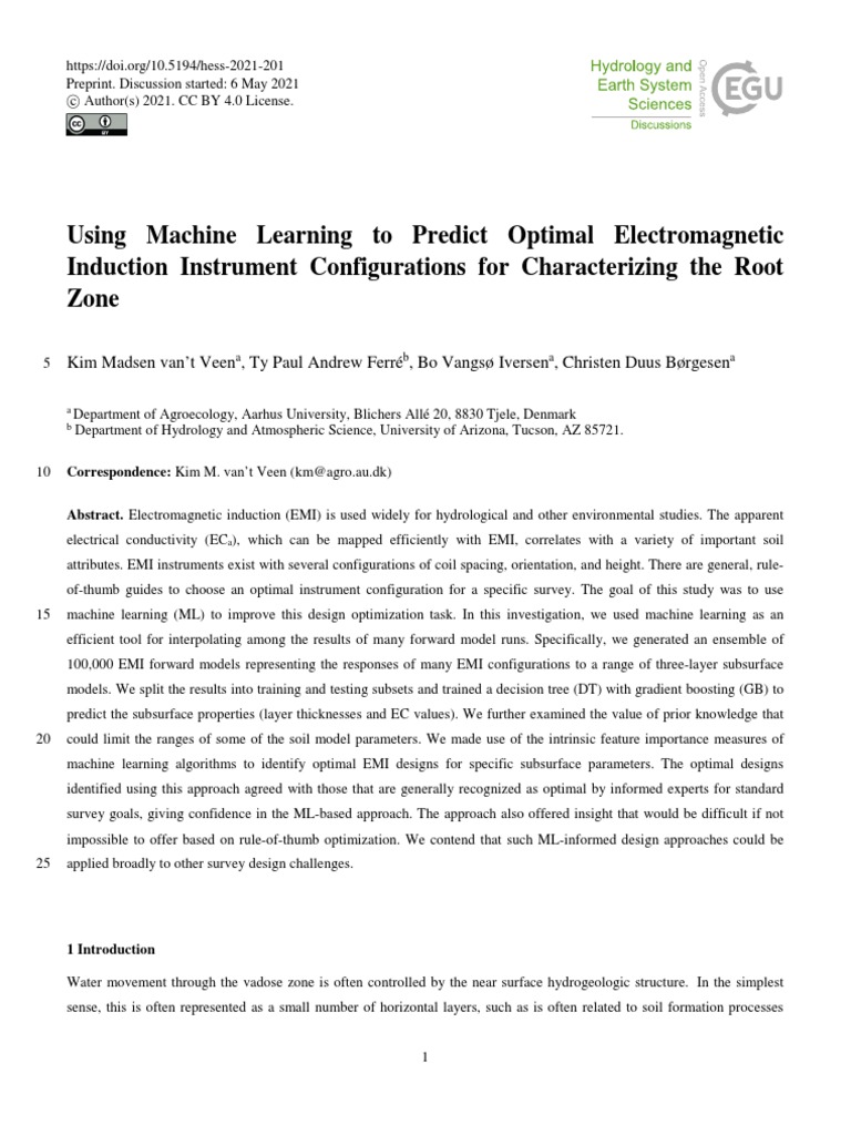 Using Machine Learning To Predict Optimal Electrom | PDF | Machine Learning | Mean Squared Error