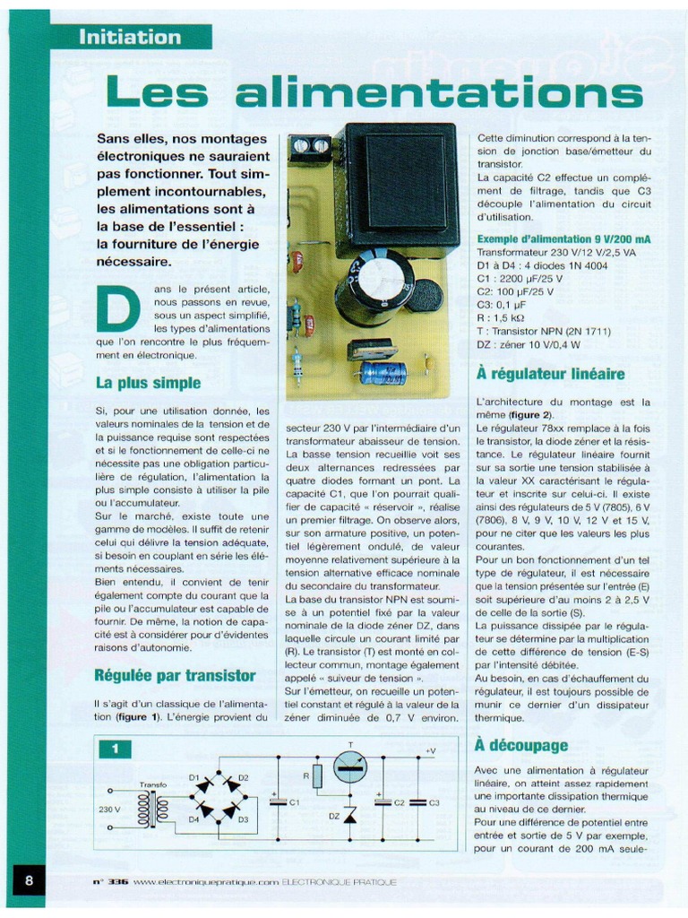 Les Alimentations | PDF