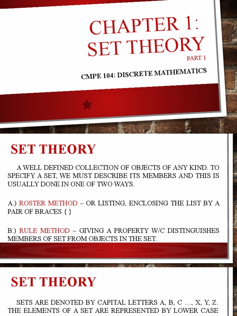 Set Theory Basics & Operations | PDF | Set (Mathematics) | Empty Set
