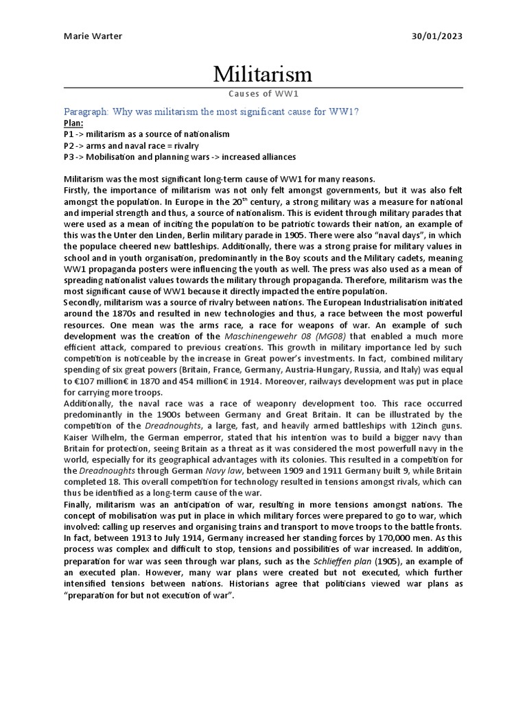 Militarism | PDF | Violent Conflict | International Security