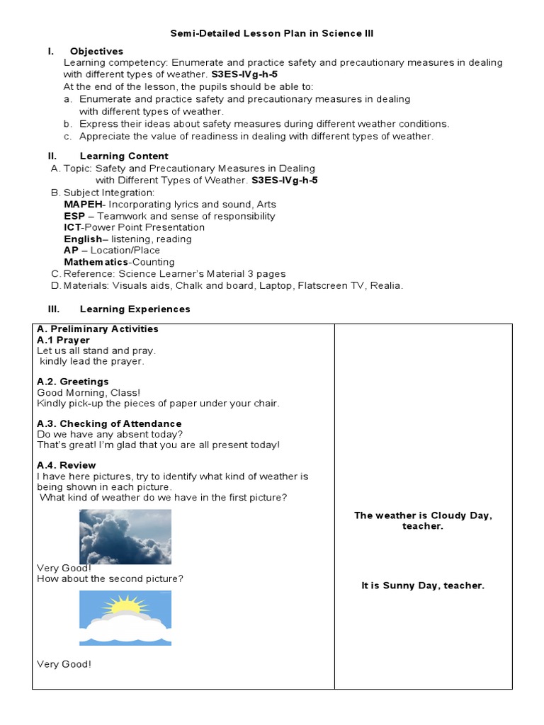 Lesson Plan Science | PDF | Clothing | Lesson Plan