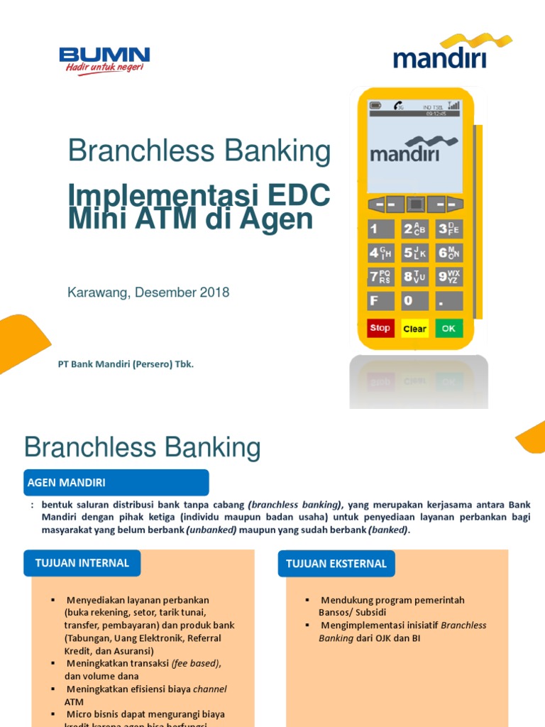 Mini ATM On EDC Agen | PDF
