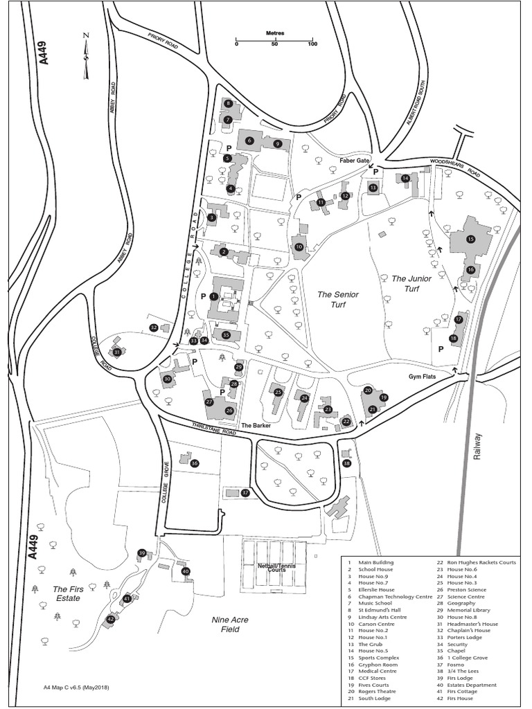Malvern College Campus Map Overview | PDF