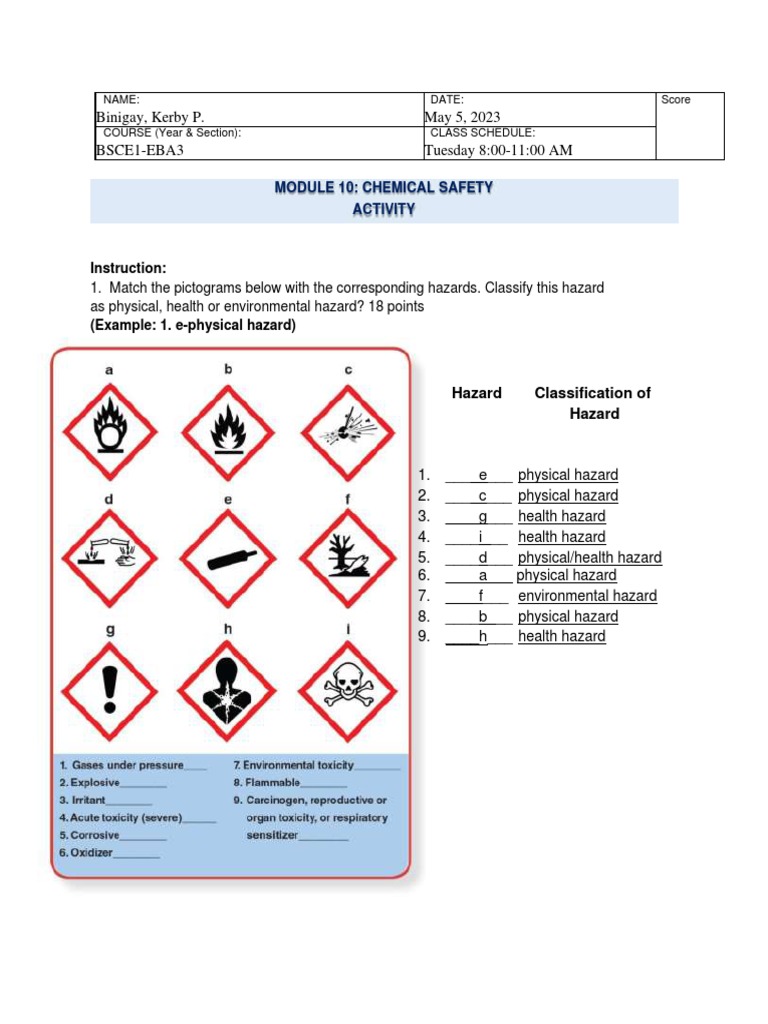 CHEMICALSAFETY2 (BNG) | PDF | Safety | Labor Relations