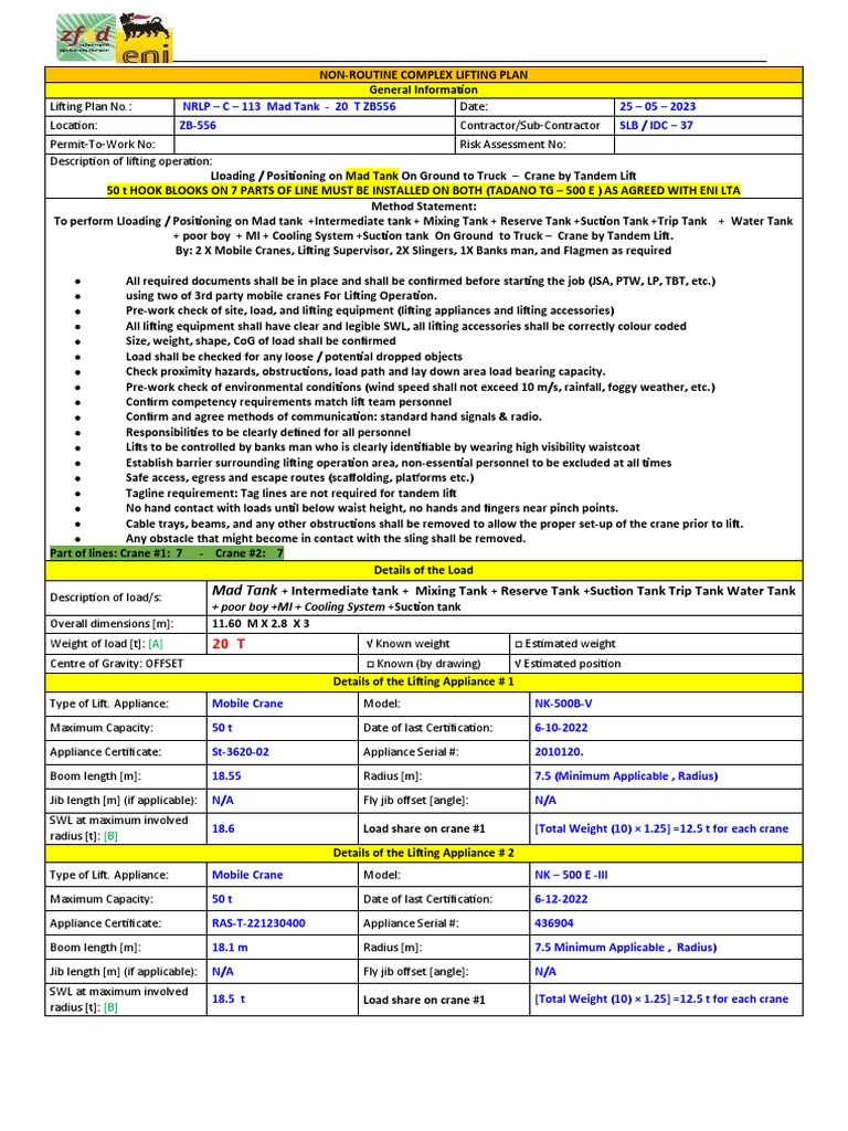 NRLP - C - 113 Mad Tank - 20 T Zb556 | PDF | Crane (Machine)