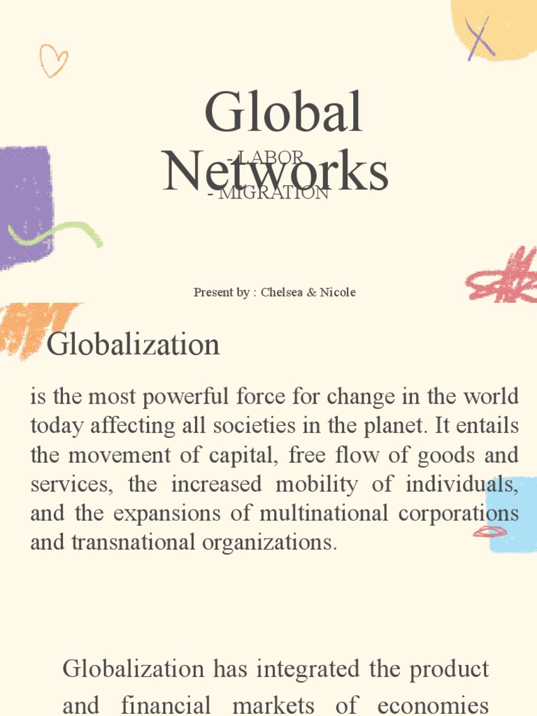 Global Network Grade12 Humss | PDF | Human Migration | Globalization