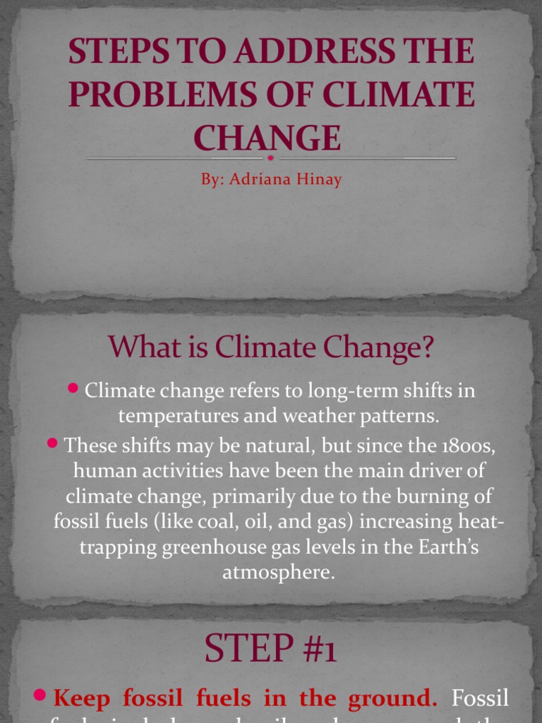7 Steps to Combat Climate Change | PDF | Fossil Fuels | Climate Change