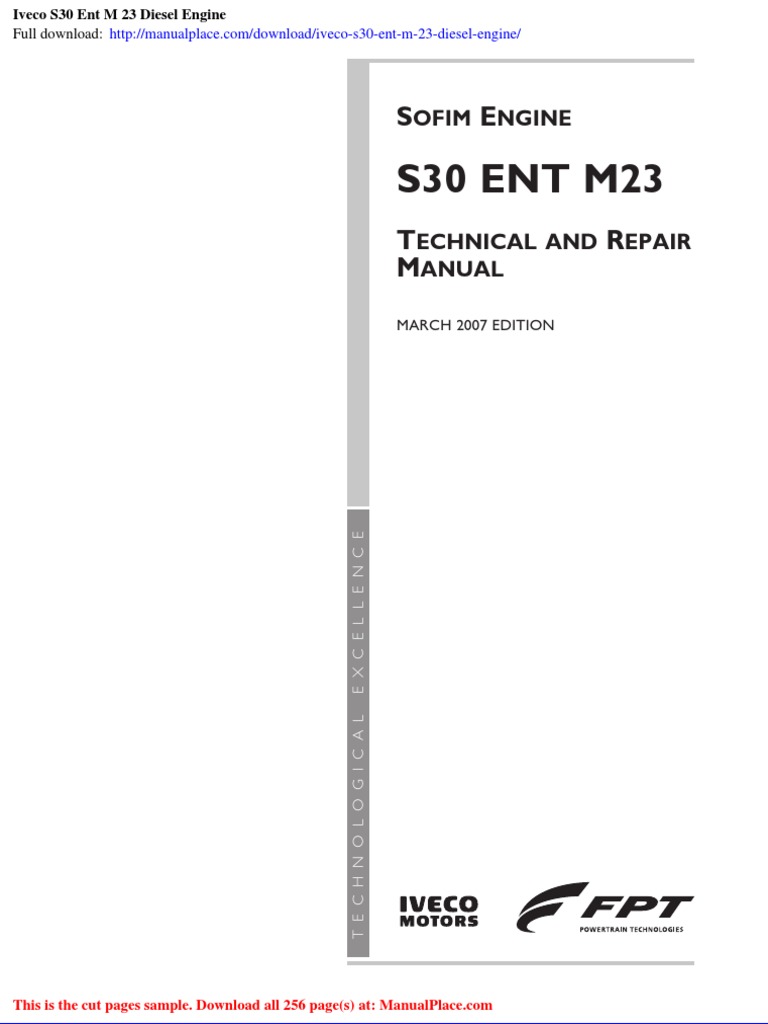 Iveco s30 Ent M 23 Diesel Engine | PDF | Internal Combustion Engine ...