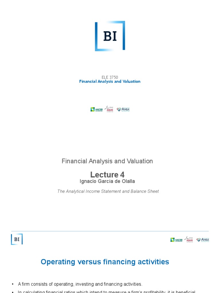 Financial Analysis for Students | PDF | Balance Sheet | Income Statement