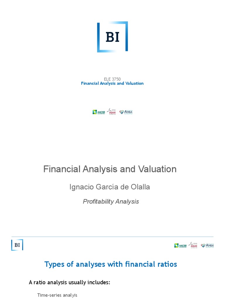 Financial Analysis: ROIC and Profitability | PDF | Equity (Finance ...