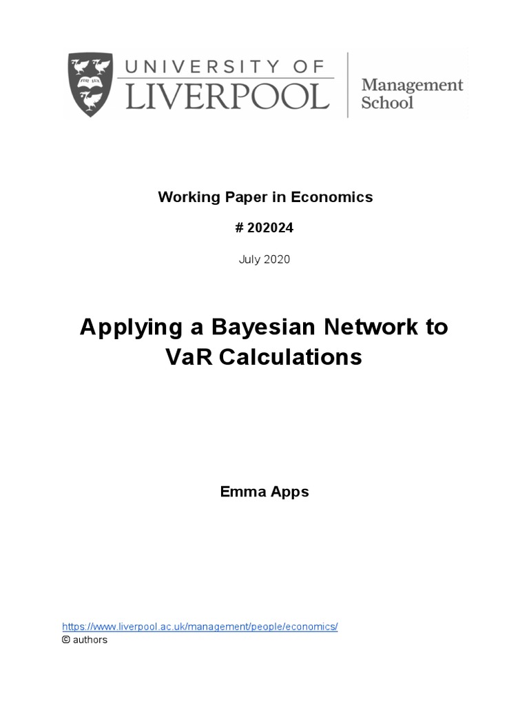 Applying,Bayesian,Network,to,VaR,Calculations | PDF | Statistical Significance | Value At Risk