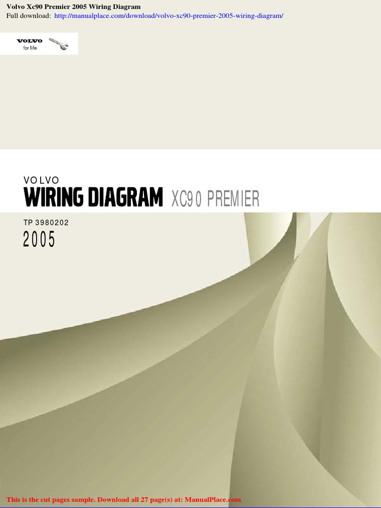 2005 Volvo XC90 Wiring Diagram PDF | PDF | Airbag | Car Body Styles