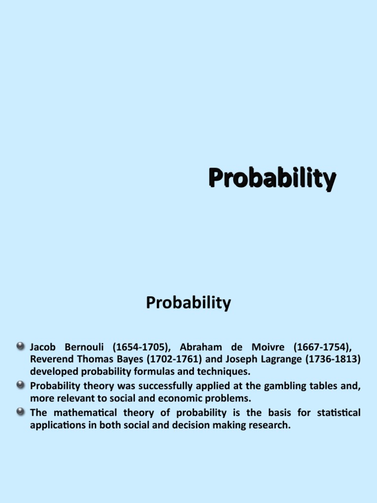 Probability and Statistical Inference | PDF | Probability | Bayesian ...