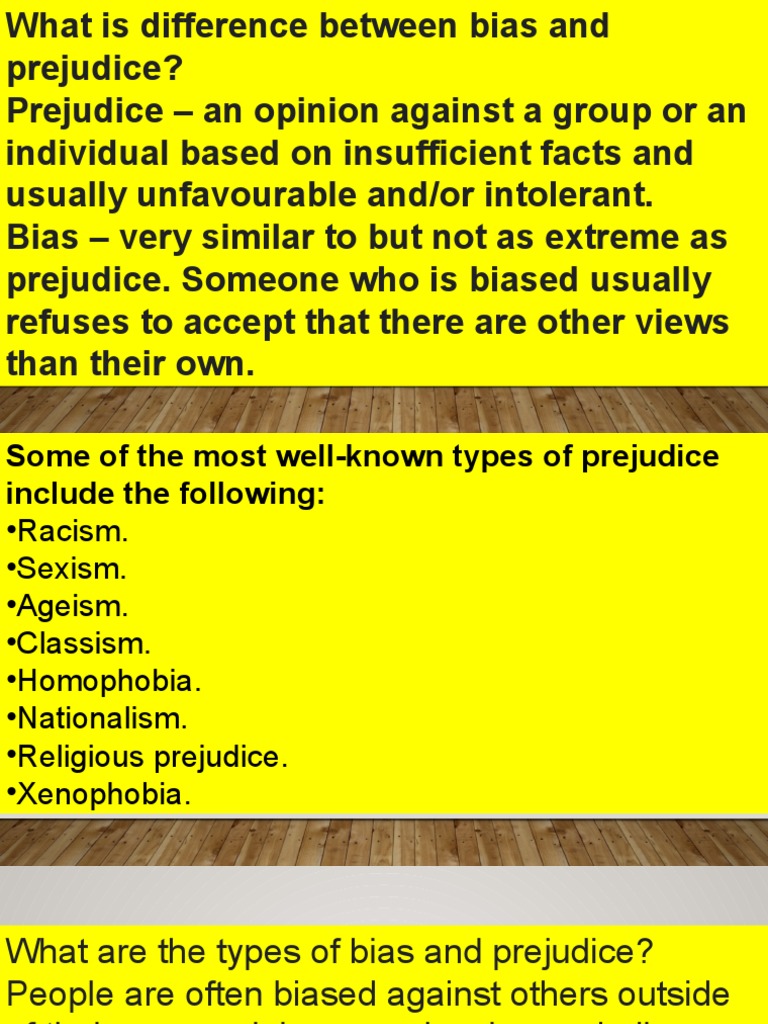 Understanding Bias and Prejudice | PDF | Prejudices | Bias