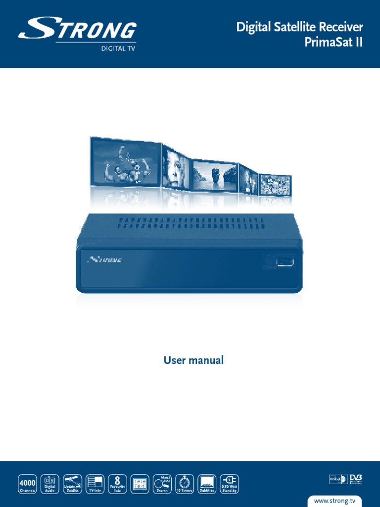 Digital Satellite Receiver Primasat Ii: User Manual | PDF | Remote Control | Electrical Engineering