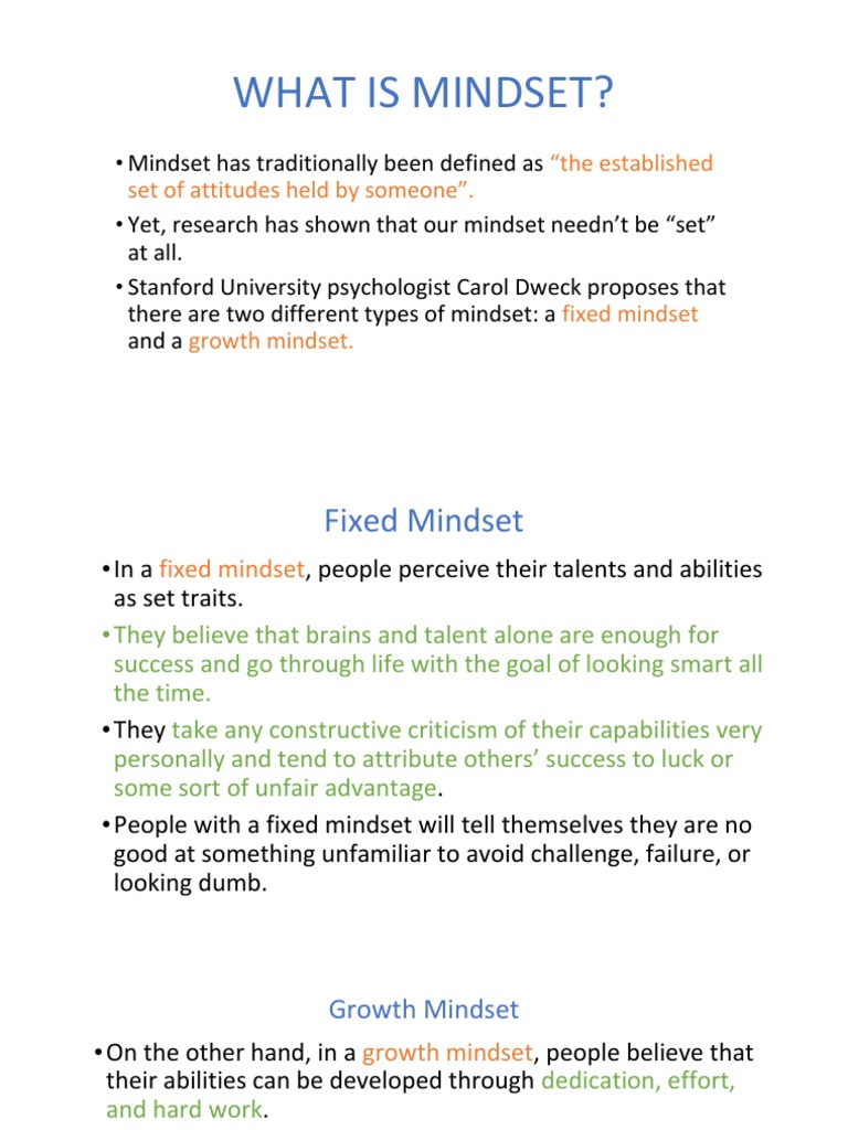 Entrep Mindset | PDF | Mindset | Entrepreneurship