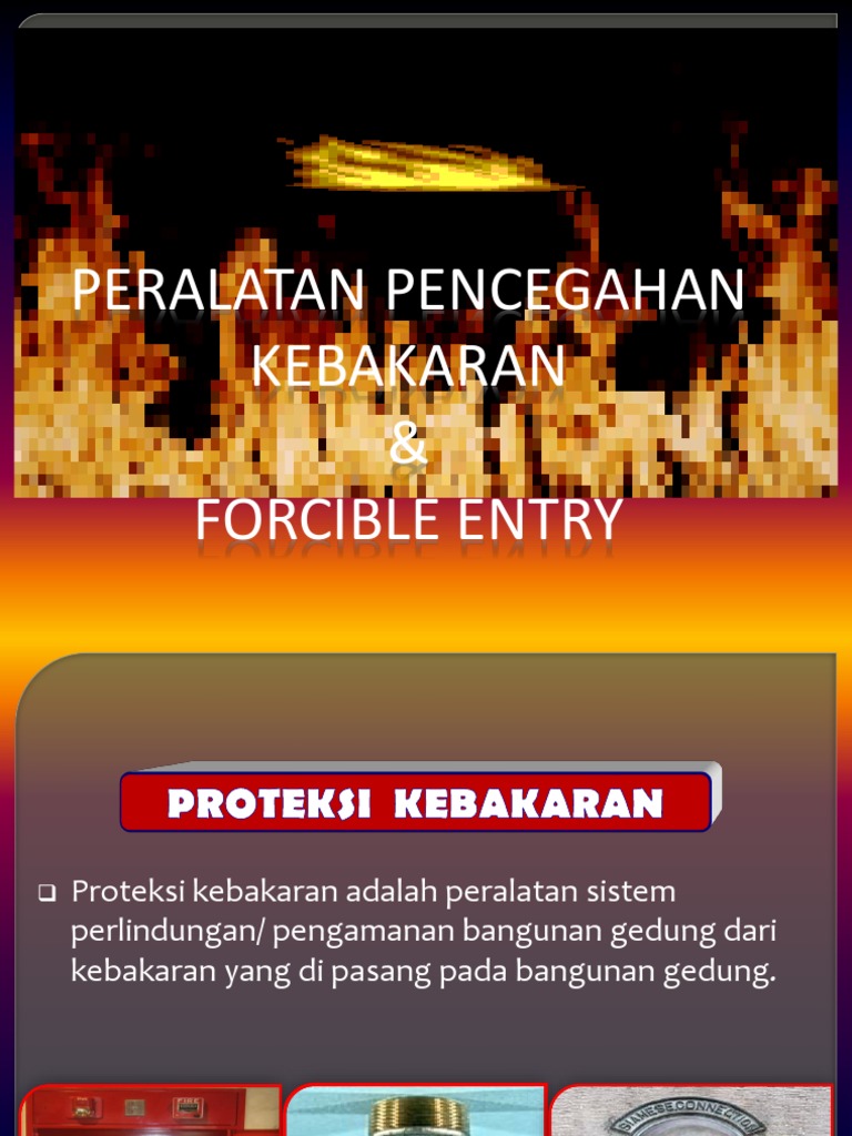 Peralatan Pencegahan Kebakaran & Forcible Entry | PDF